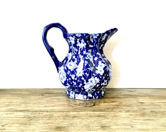 Blue white pitcher | Etsy
