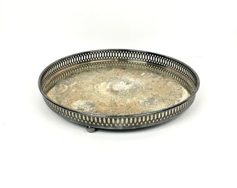 Vintage silver tray | Etsy