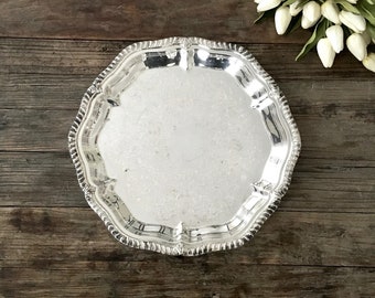 Vintage silver tray | Etsy