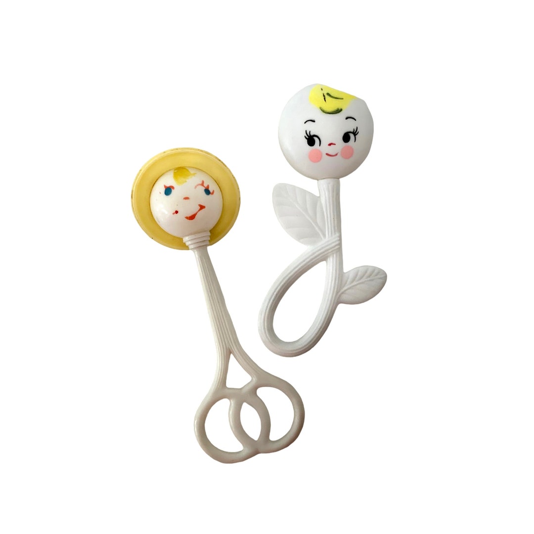 Vintage Anthropomorphic Baby Rattle Toys - Etsy
