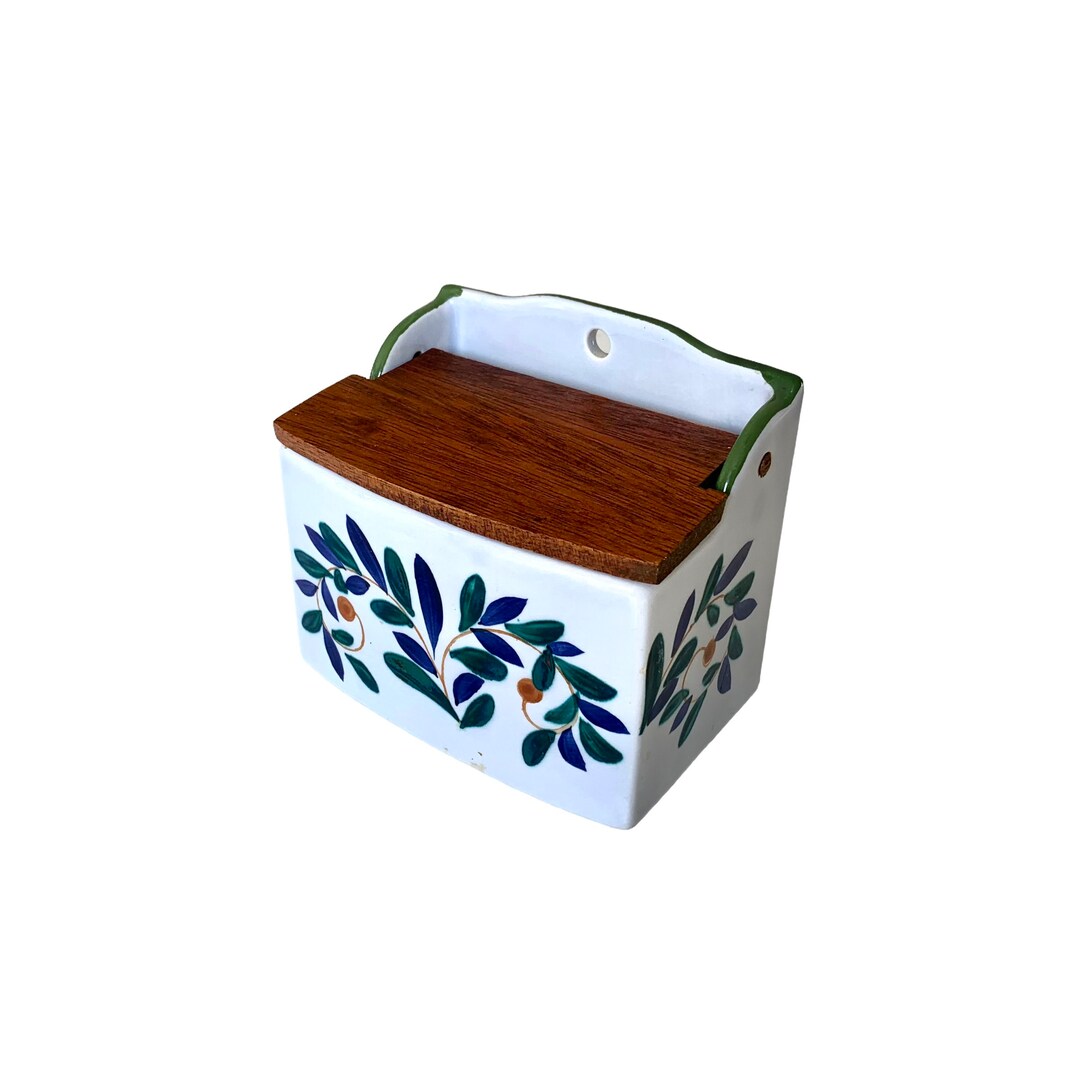 Vintage Wall Box Ceramic and Wood Genin Trudeau Japan - Etsy