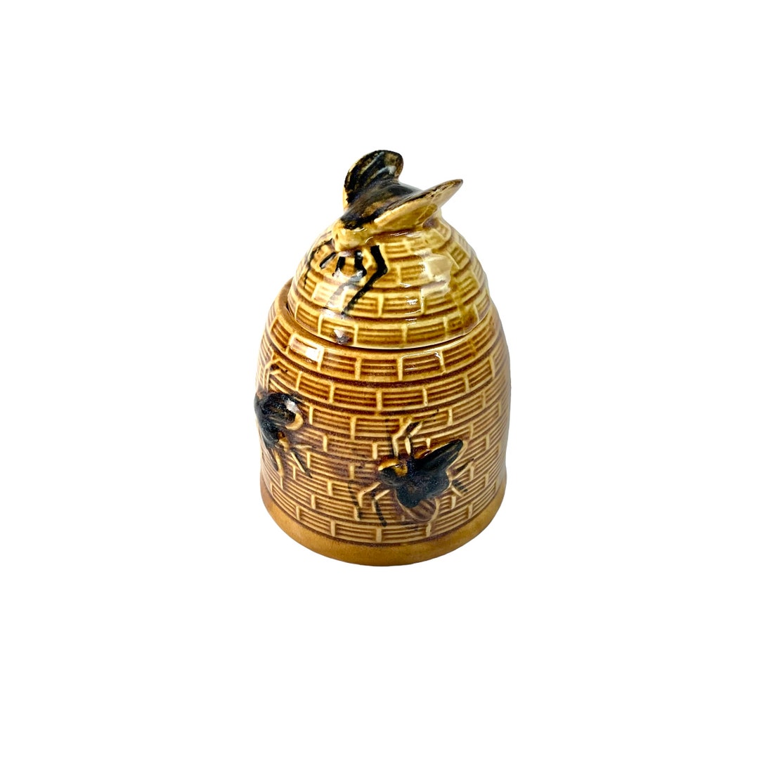 Vintage Ceramic Bee Honey Pot / Jam Jar - Etsy