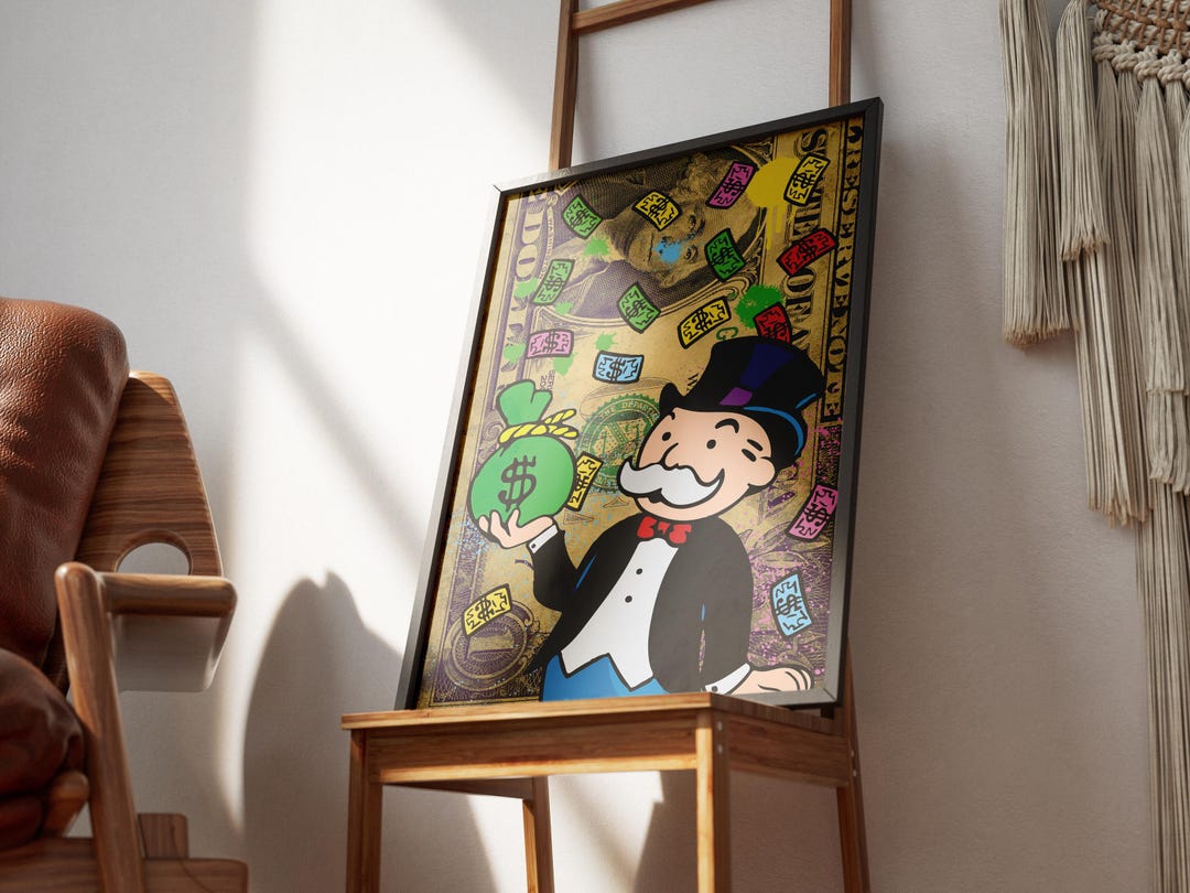 Monopoly Art/ Monopoly Artwork / Homedecor / Augmented Reality ...