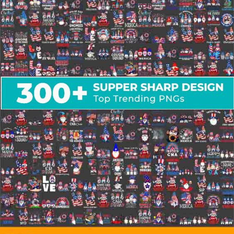 Red White and Blue Gnomes - Etsy