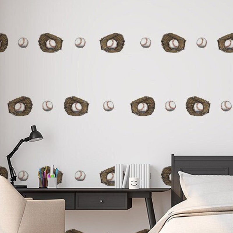 Baseball Wall Decal - Etsy