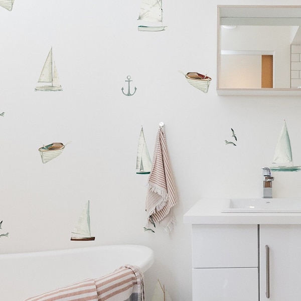Boat Wall Decal - Etsy UK