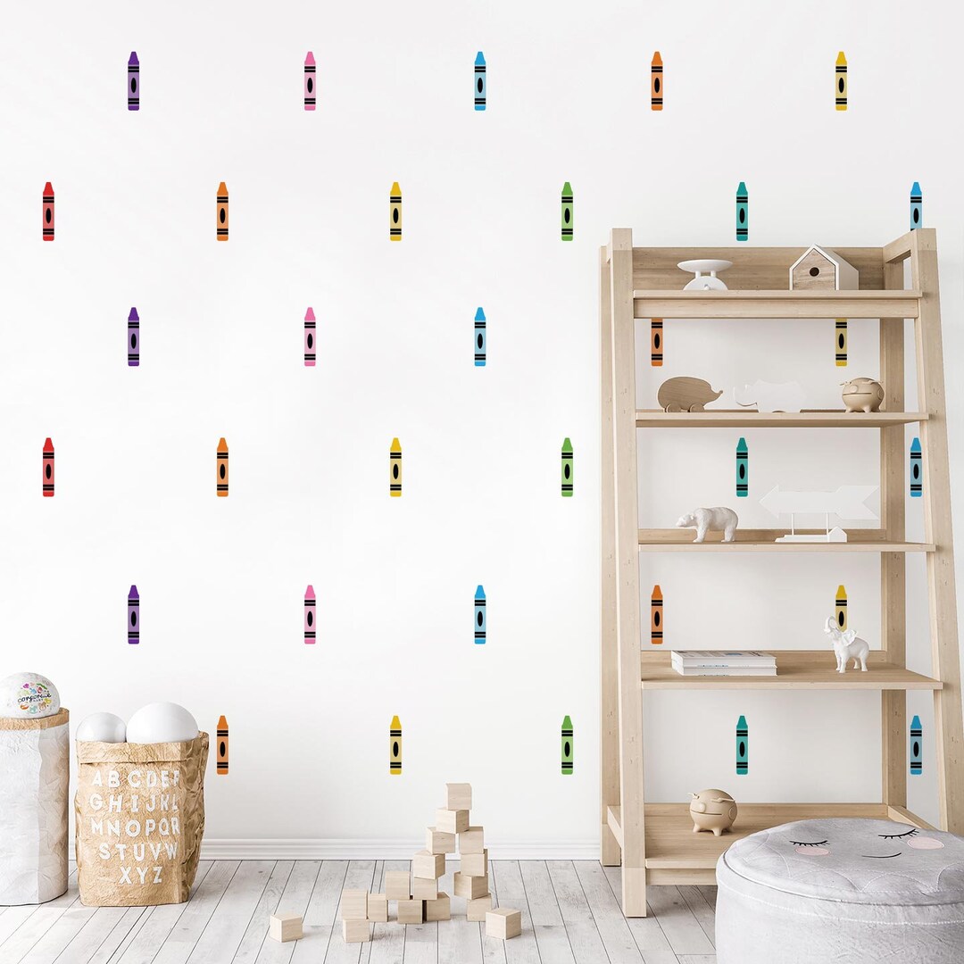Crayon Wall Decals | Urbanwalls - Etsy