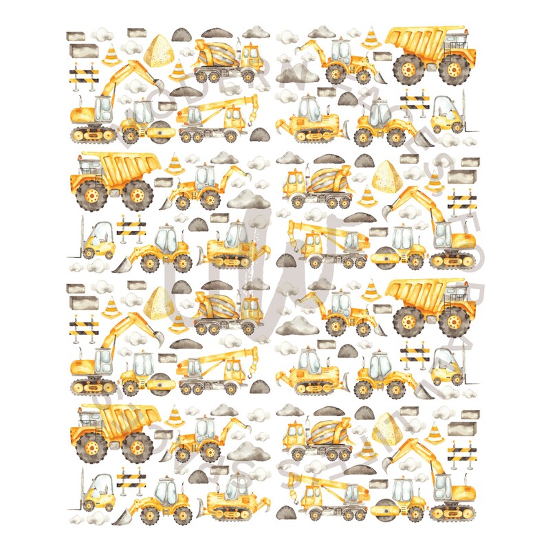 Construction Truck Wall Decals Urbanwalls - Etsy