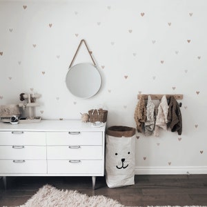 1.5" Rust Mini Watercolor Hearts Wall Decals | Urbanwalls - Etsy