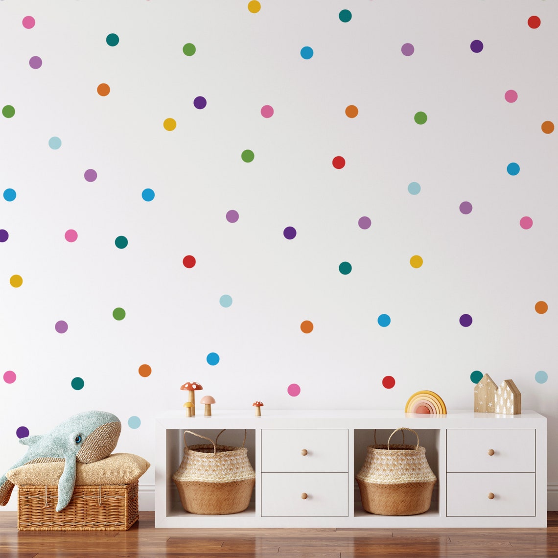 Rainbow Confetti Wall Decals Urbanwalls - Etsy