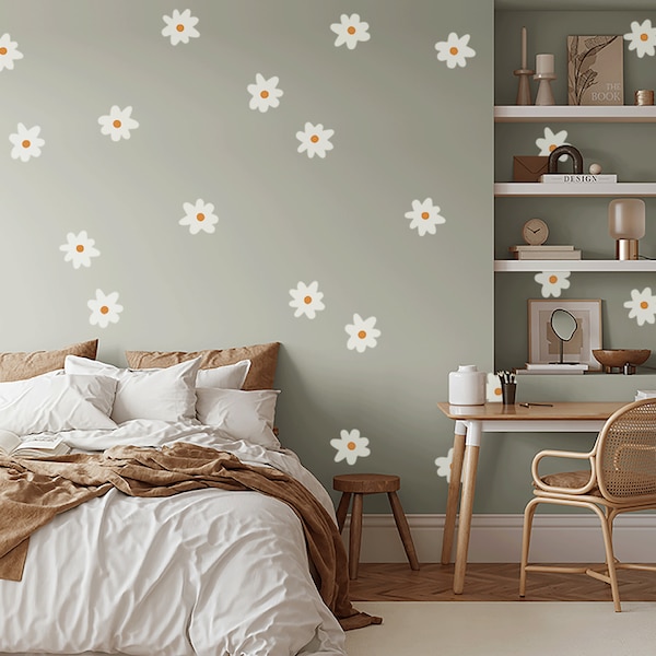 Daisy Wall Decals - Etsy