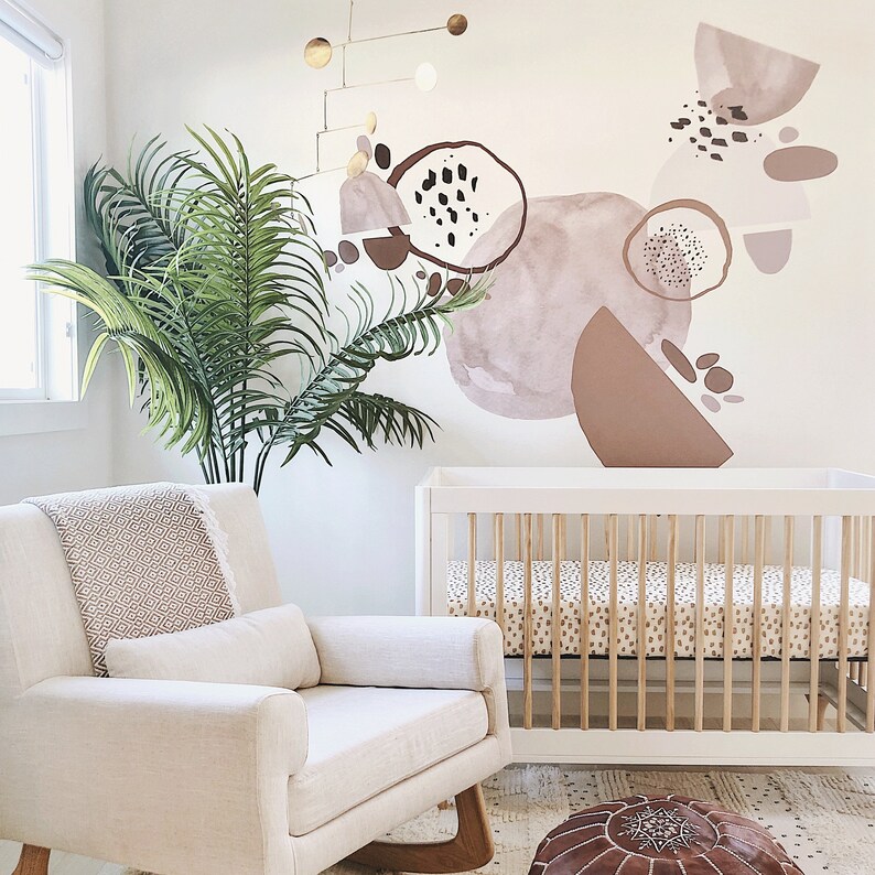 Camel Circular Abstract Wall Decals Urbanwalls - Etsy