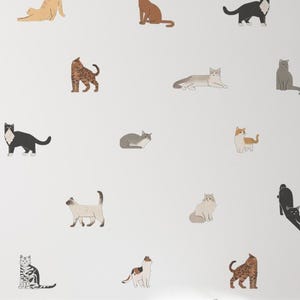 Kitty Cat Wall Decals | Urbanwalls - Etsy