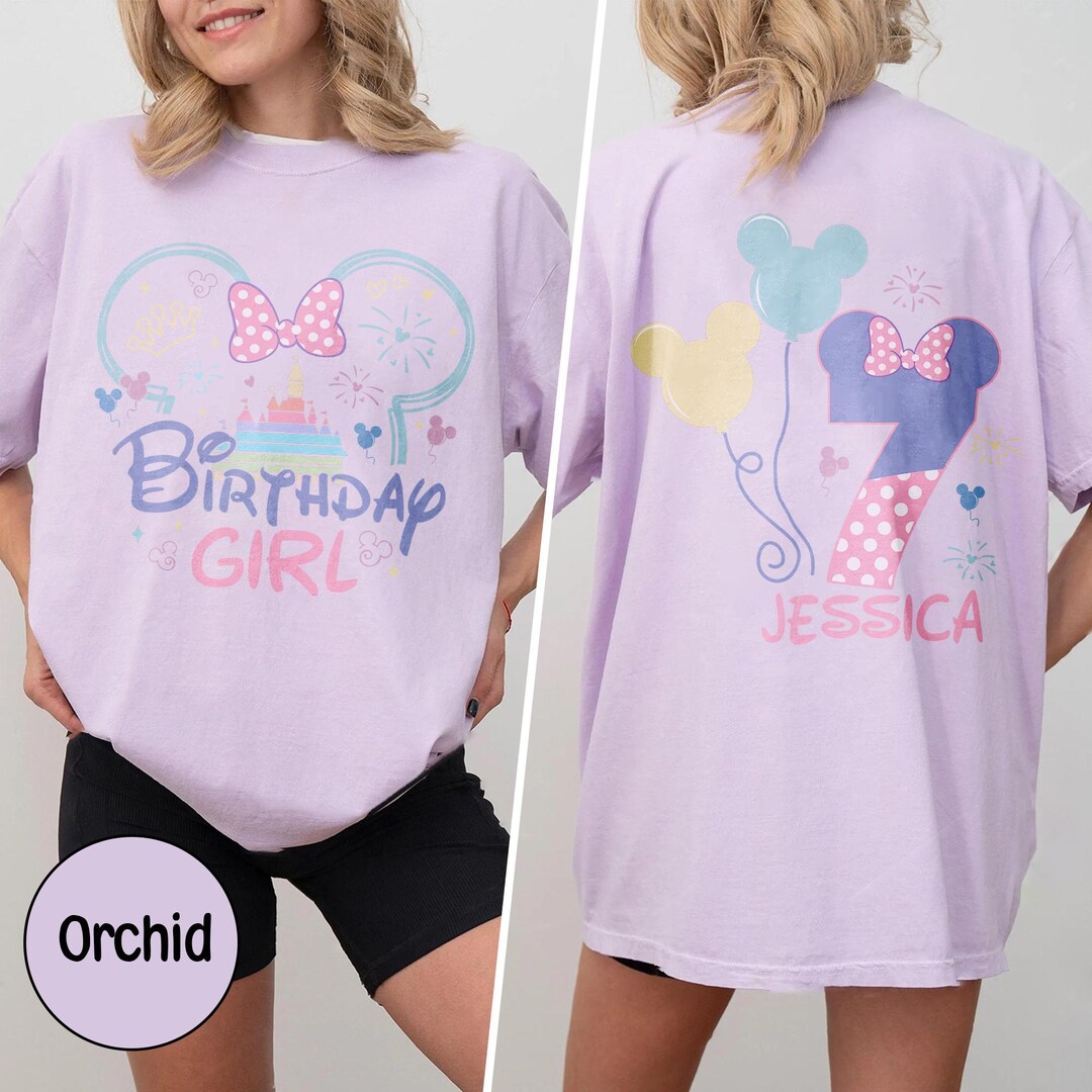 Personalized Wdw Birthday Girl Shirt, Minnie Birthday Girl Custom Shirt ...
