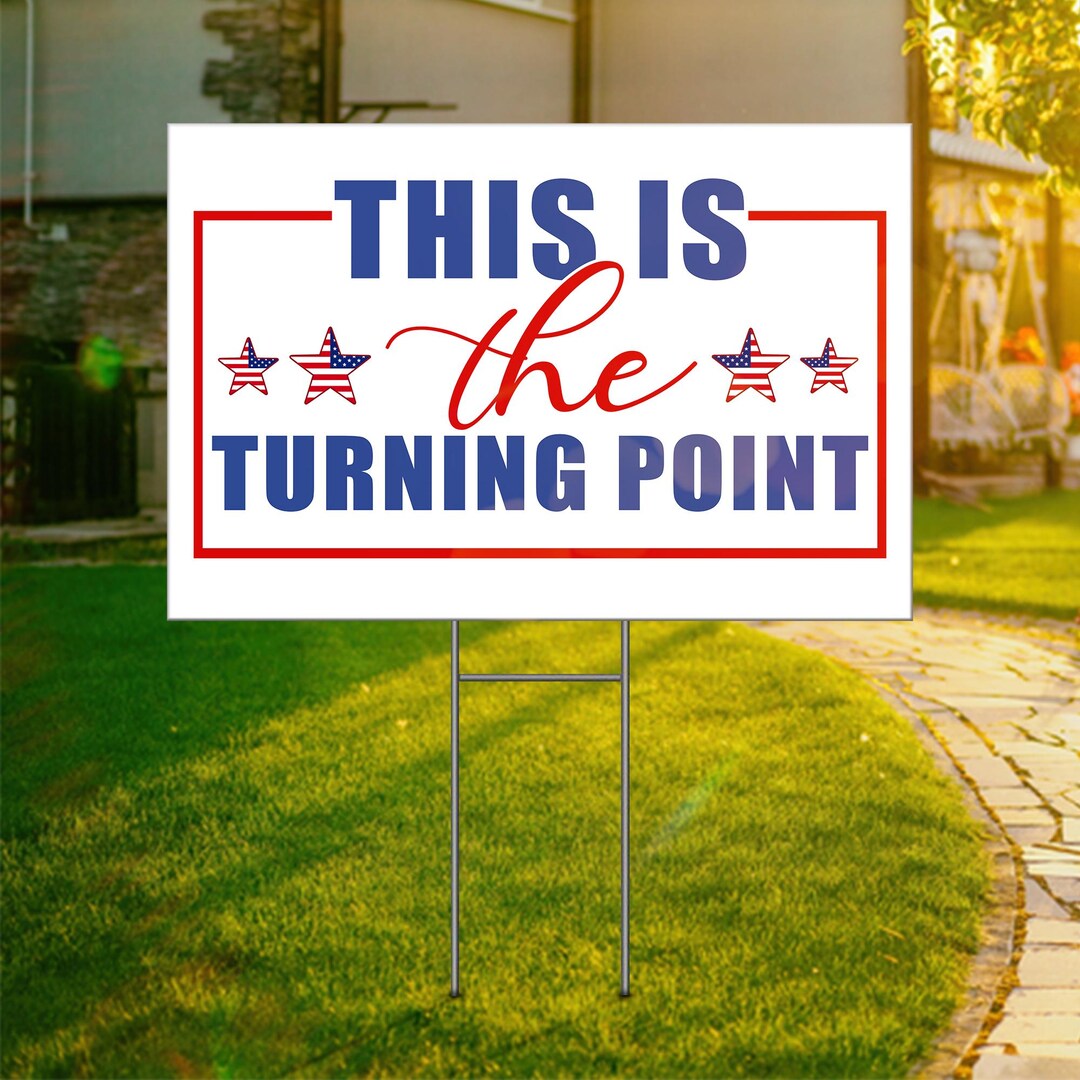 Charlie Kirk Freedom Yard Sign, This is the Turning Point Garden Sign ...