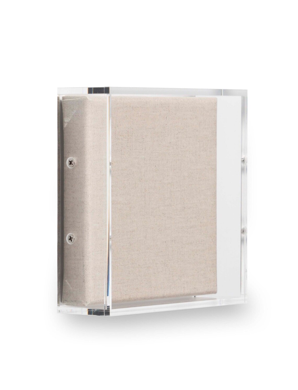 Modern Acrylic Shadowbox With Linen Canvas 2 Depth UV - Etsy