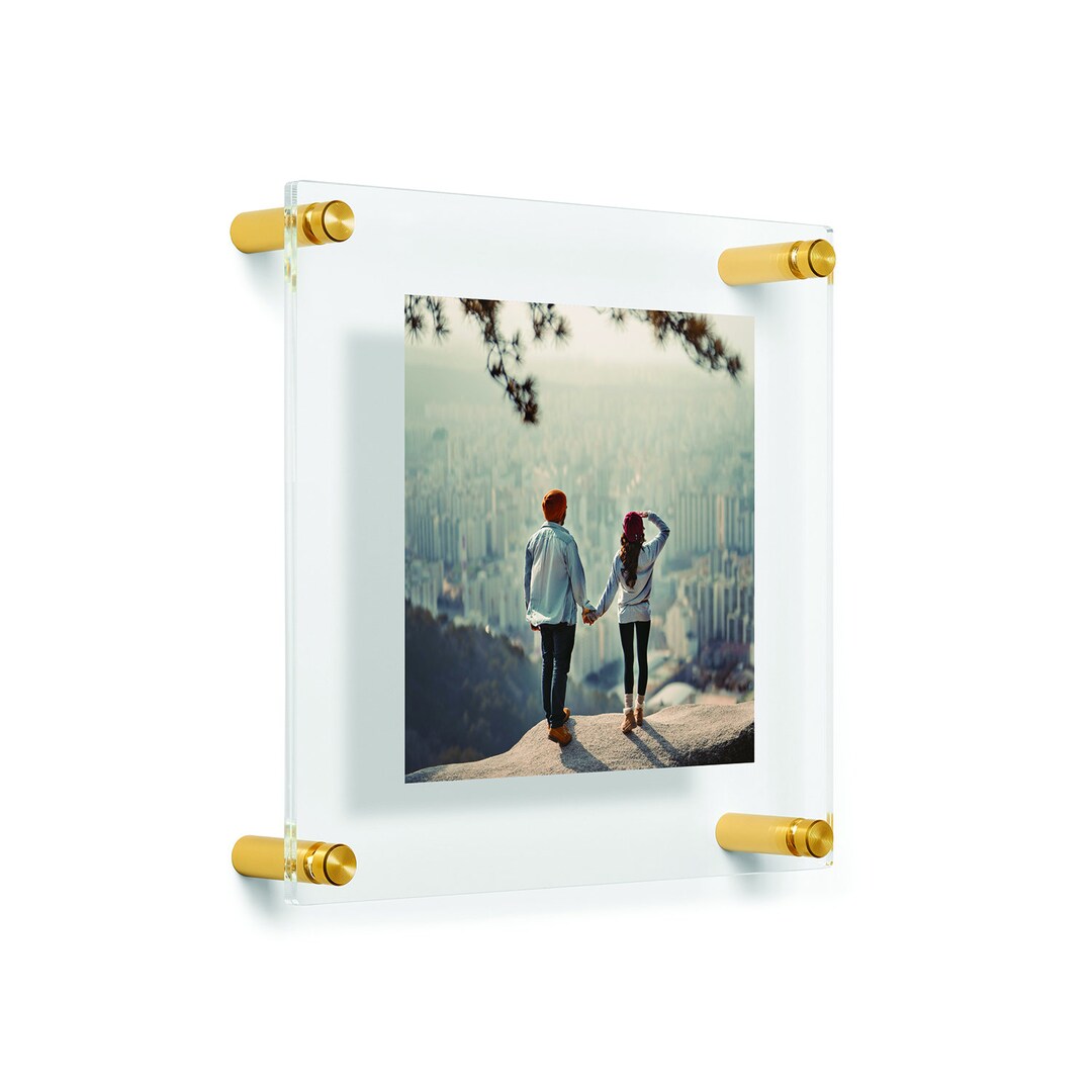 10x10" Double Panel Acrylic Floating Frame (USA) - Etsy