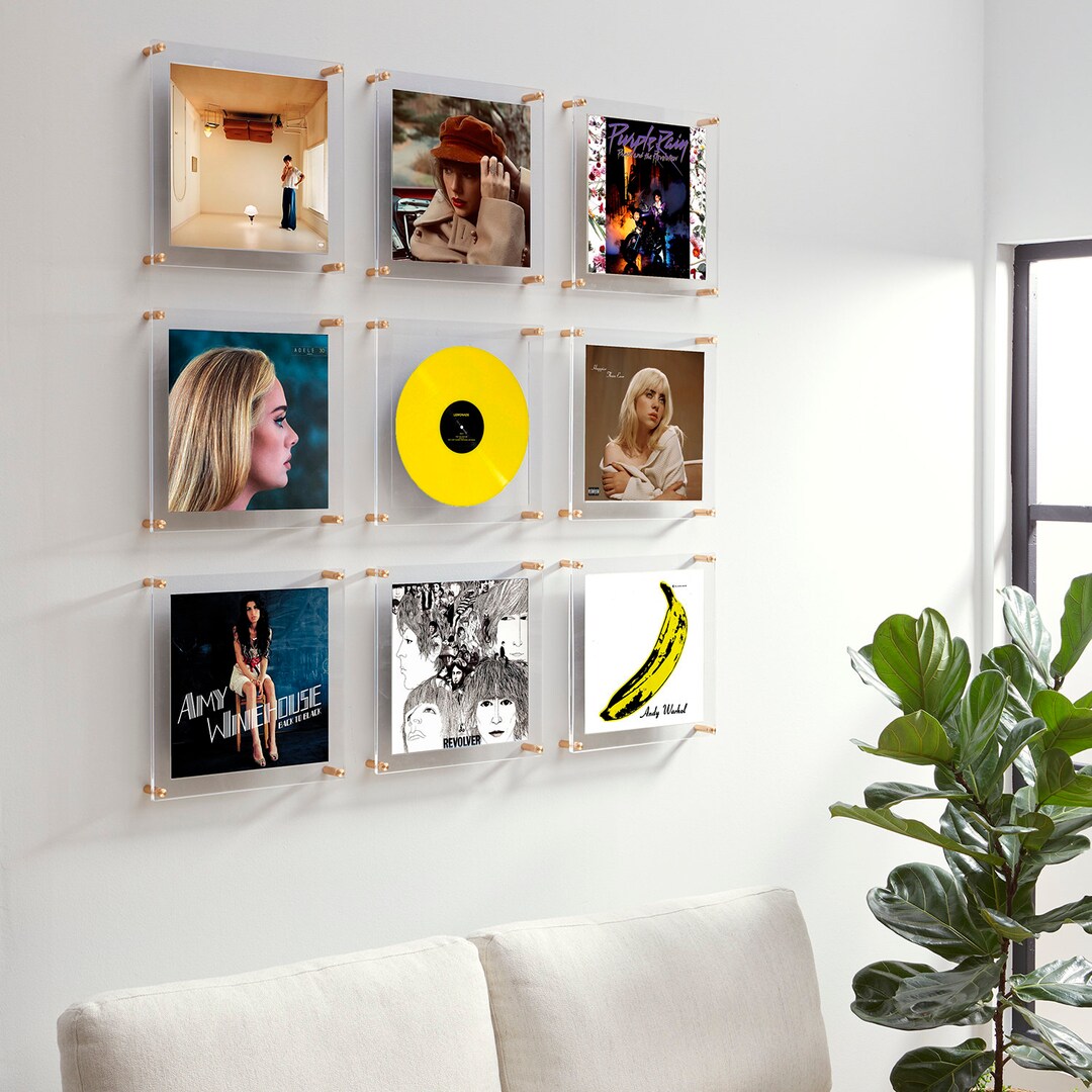 Set of 9 Record Album Frames Wallscape - Etsy