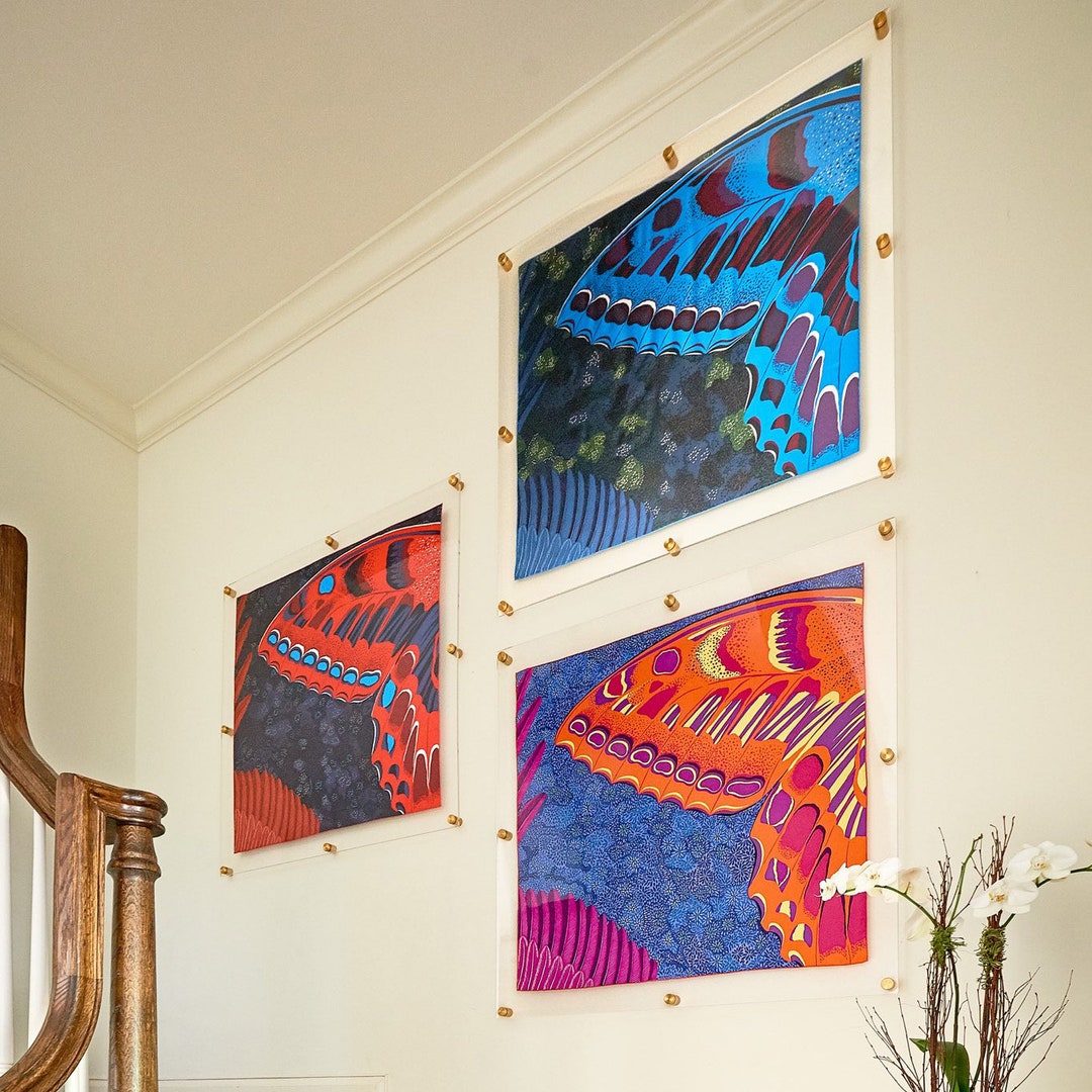 30x40" Photo Floating Acrylic Clear Picture Frame (frame Size 34x44 ...