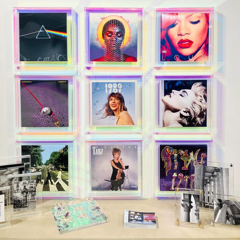 Display & Play Floating Magnetic Vinyl Record Album Frame - Etsy