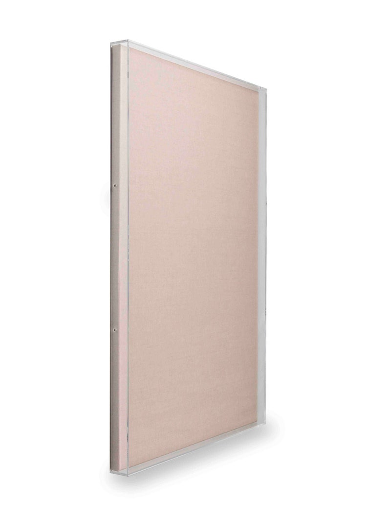 Modern Acrylic Shadowbox With Linen Canvas 2 Depth UV - Etsy