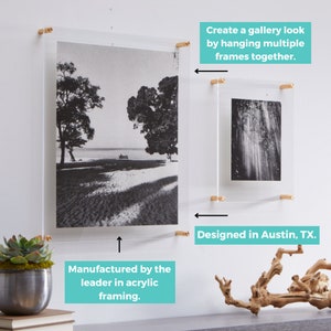 Wexel Art 11" X 14" Double Panel Acrylic Floating Wall Frame - Etsy