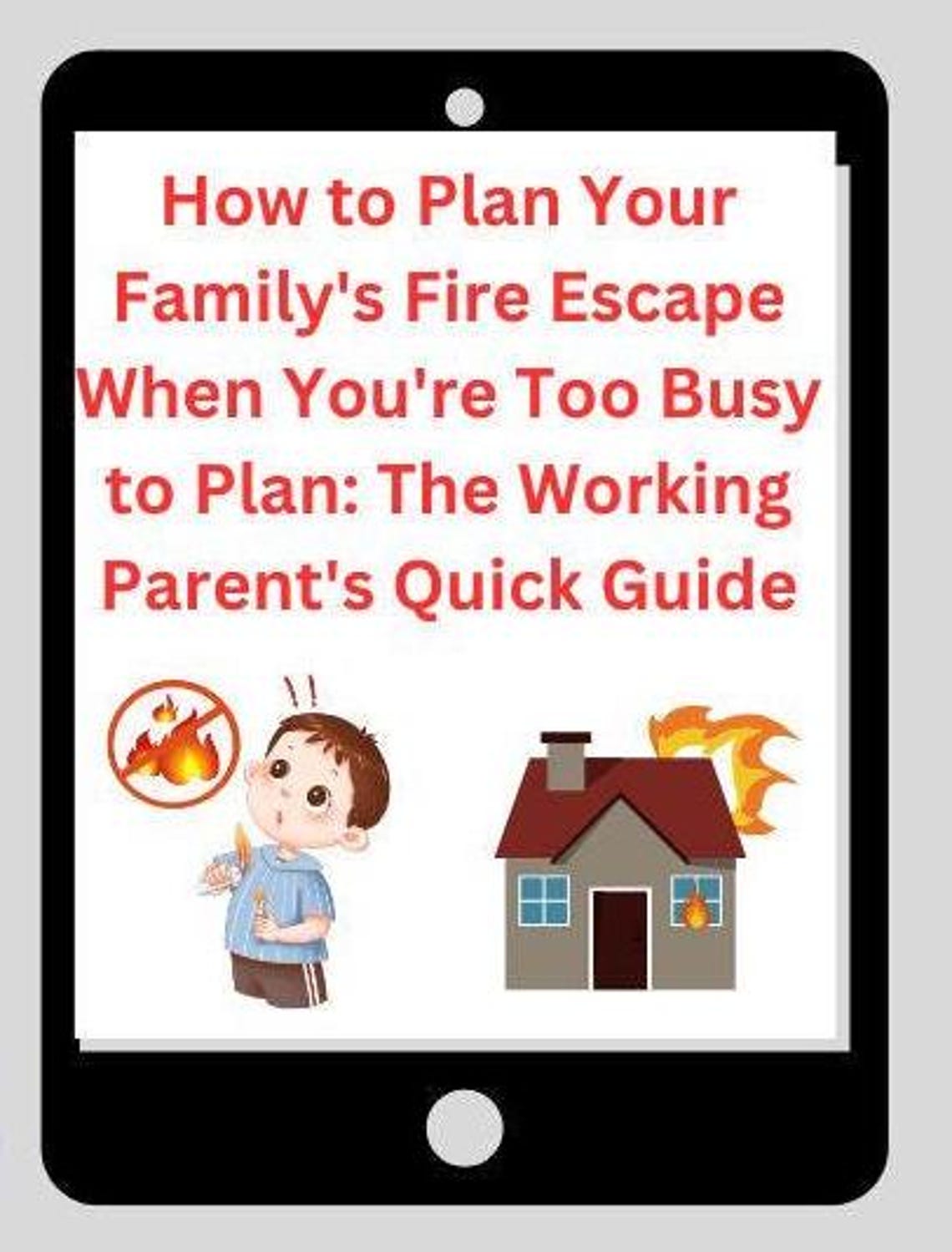 Family Fire Escape Plan Guide | Printable Home Safety Checklist ...