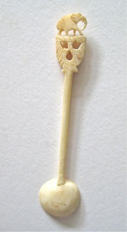 Antique Carved Elephant Ivory Spoon by WaveSong on Etsy | Etsy