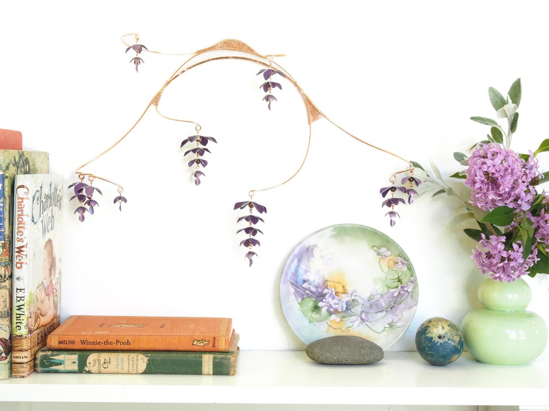 Reclining Wisteria- by Mandy Allen, Metal Arts - Etsy