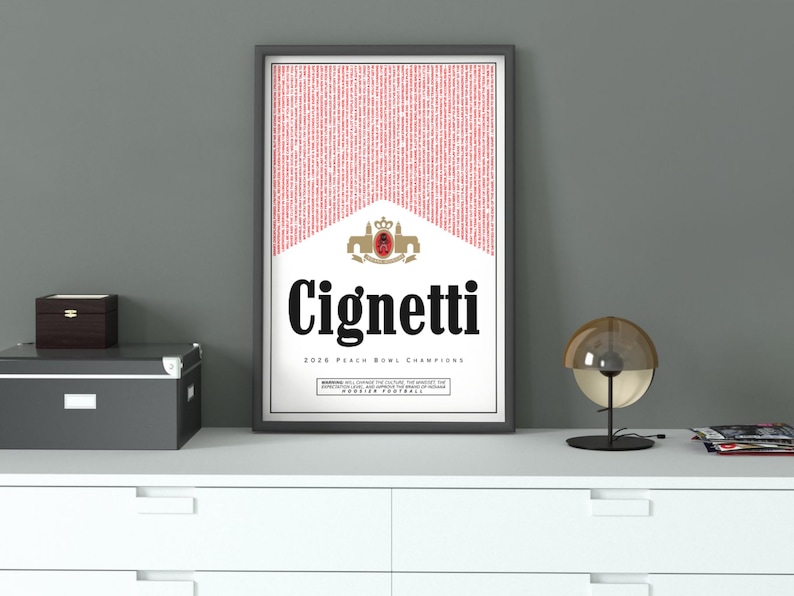 2025 Big Ten Champions | Coach Cignetti Indiana Hoosiers Football ...