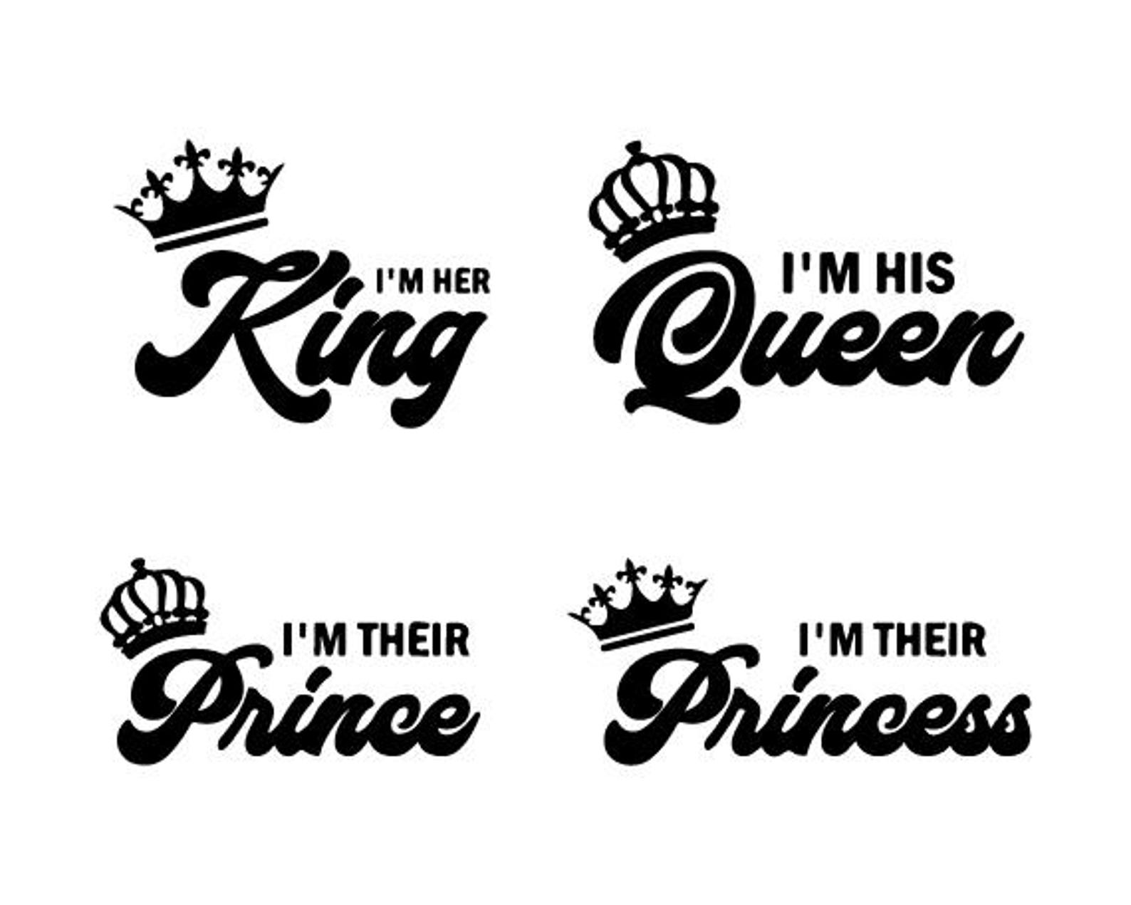 King Queen Prince Princess Crown SVG | Royal Family SVG | Crown SVG ...