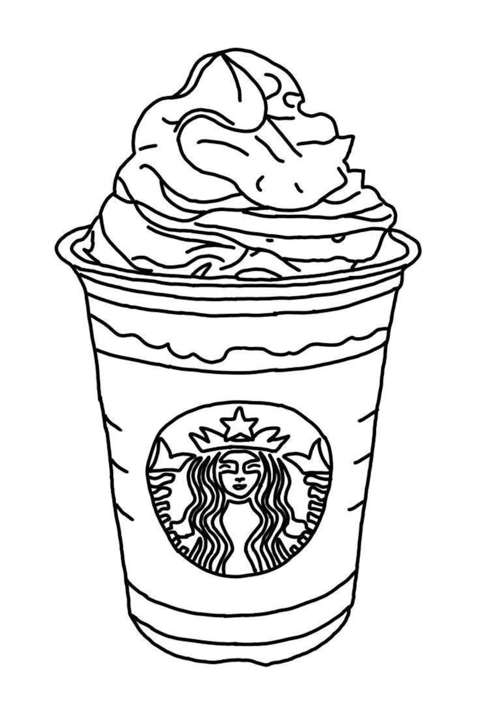 DIY Starbucks Cup Painting Kit - Pre-drawn Canvas With Paints, Brushes ...