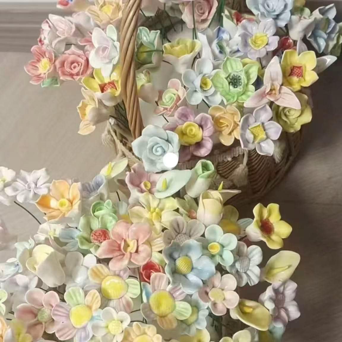 Handmade High-temperature Ceramic Flower With Decorative Bouquet for ...
