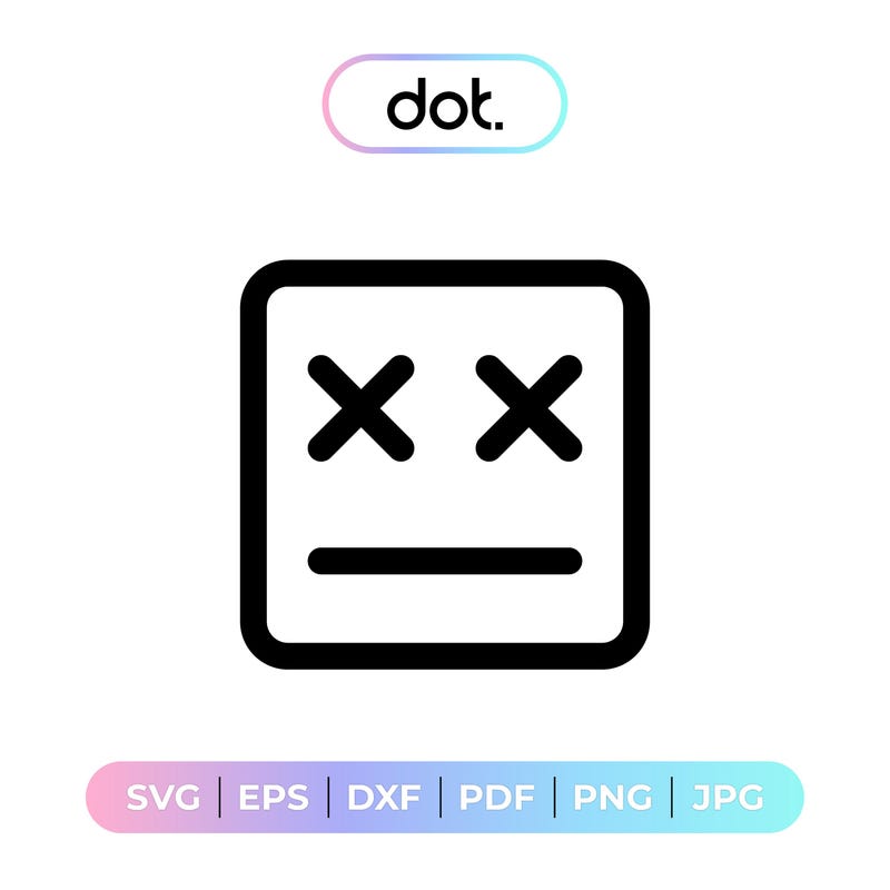 Smiley Face X Eyes - Etsy