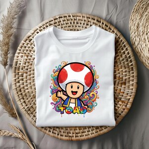 Toad Mario Mushroom SVG File: Super Mario Cricut Design (digital ...