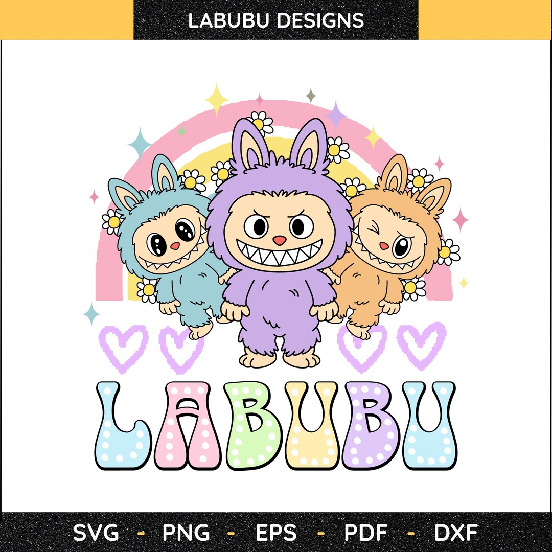 Clipart Labubu : fichiers vectoriels svg, png, eps, dxf, pdf ...