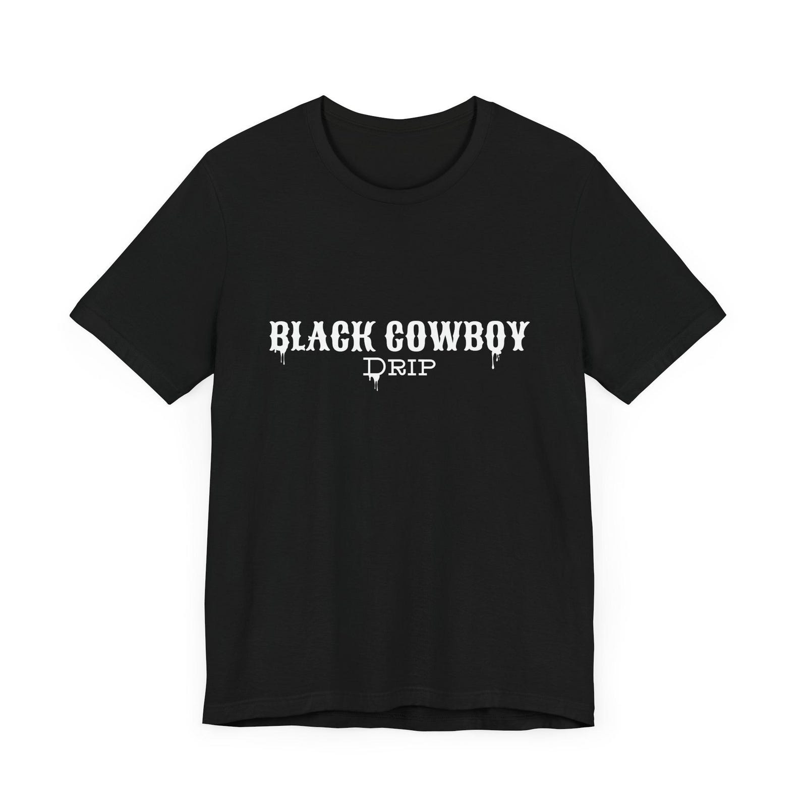 Black Cowboy Drip Tshirt, Boots on the Ground, Black Cowboy Tshirt ...