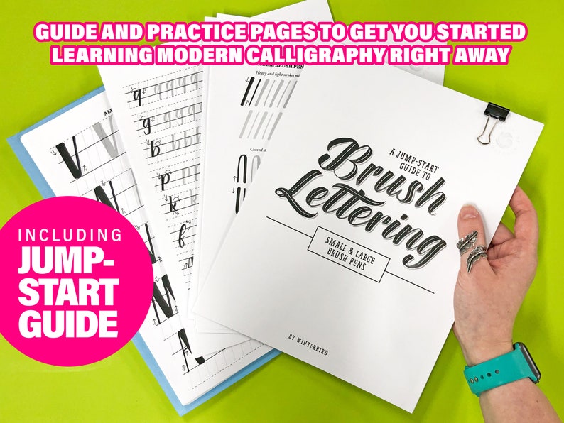 Brush Lettering Jump Start Kit – Learn Modern Calligraphy - Etsy