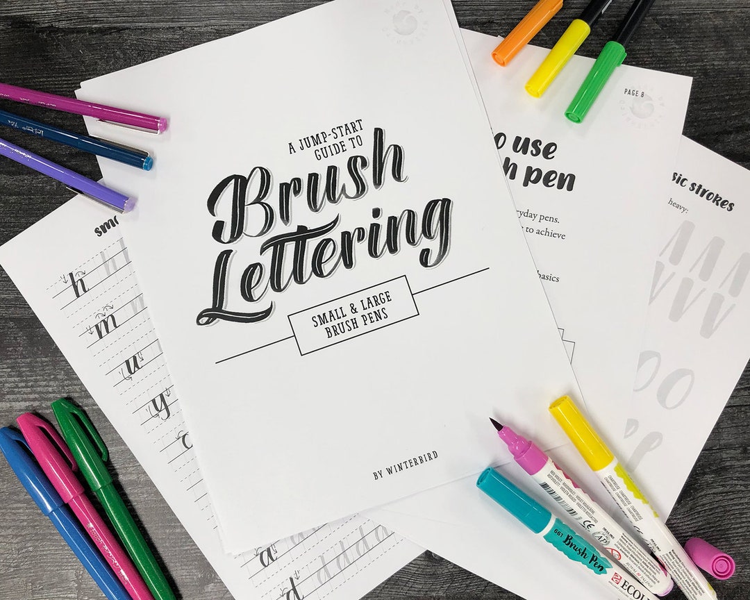 Beginners Guide to Brush Lettering - Etsy