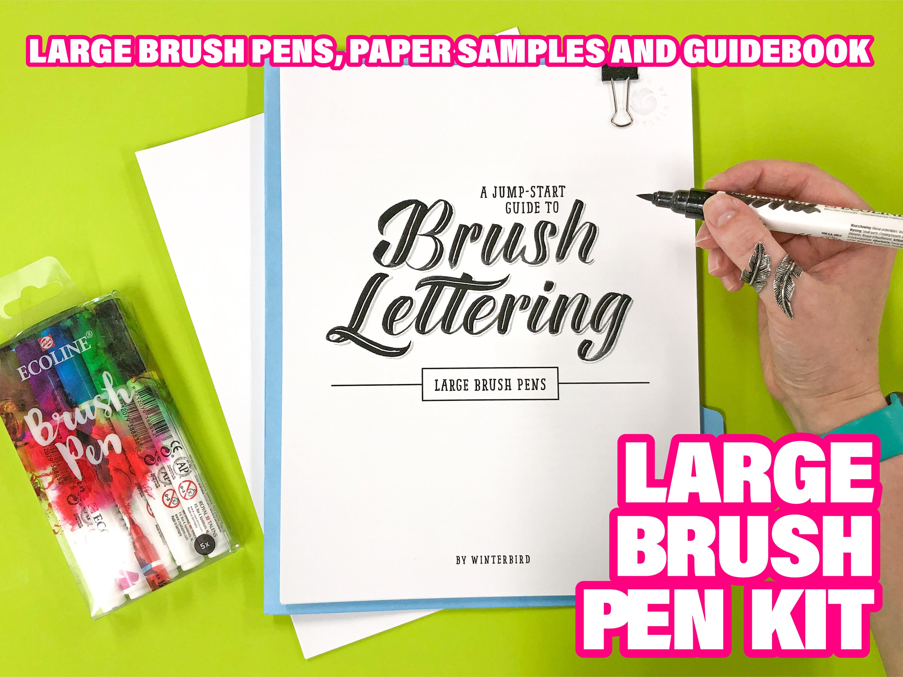 Brush Lettering Jump Start Kit – Learn Modern Calligraphy - Etsy
