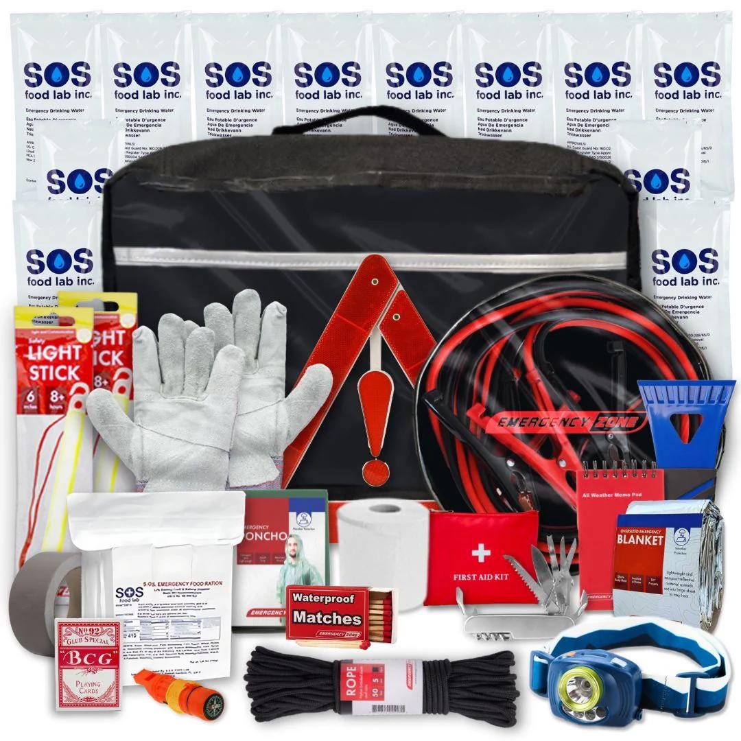 Roadside Deluxe Car Emergency Kit, Survival Kit, Emergency Zone ...