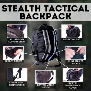 Stealth Tactical Bug Out Bag - Survival Backpack & Go Bag Ready for Any ...