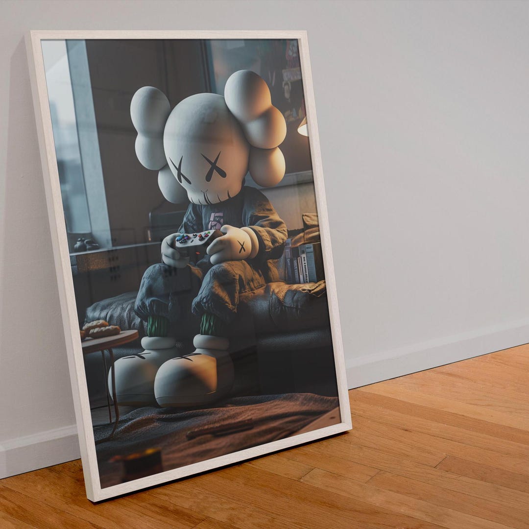 KAWS Gaming Wallart Poster | KAWS Figure | KAWS Poster Set of 1 ...