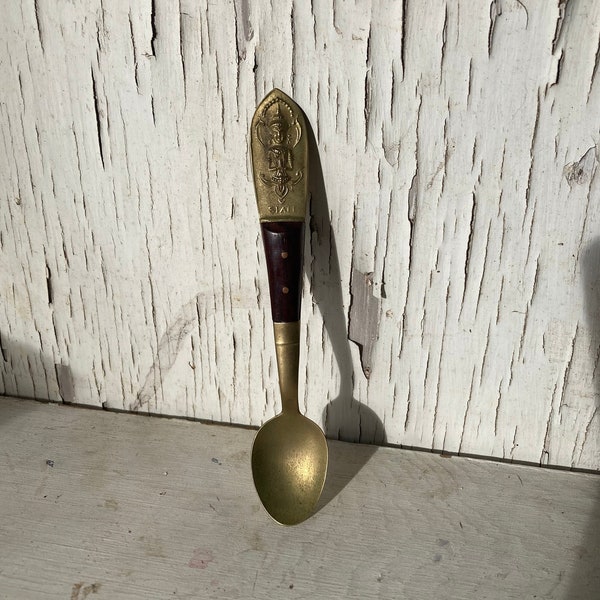Brass Salt Spoon - Etsy