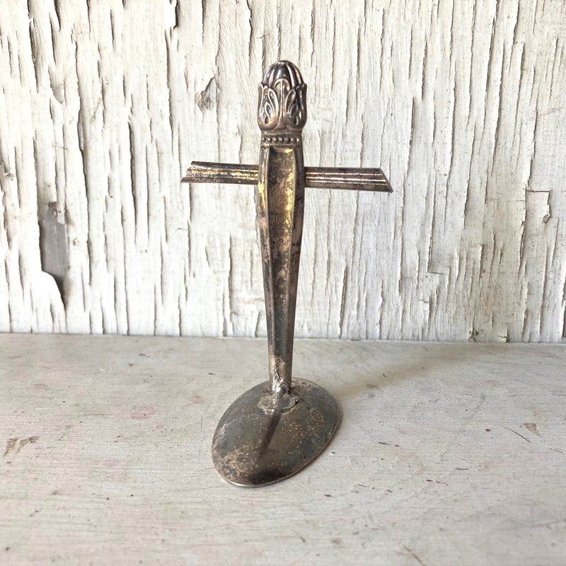 Silverware Cross - Etsy