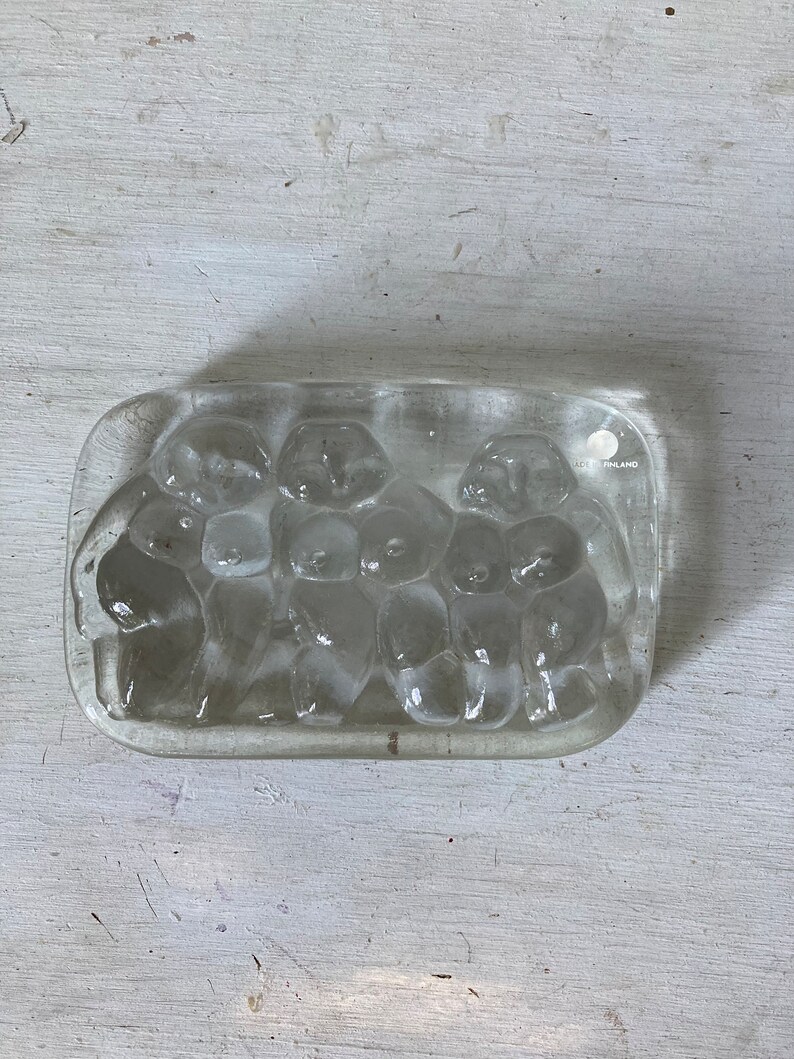 Vintage Glass Paperweight by Jorma Vennola Made in Finland - Etsy