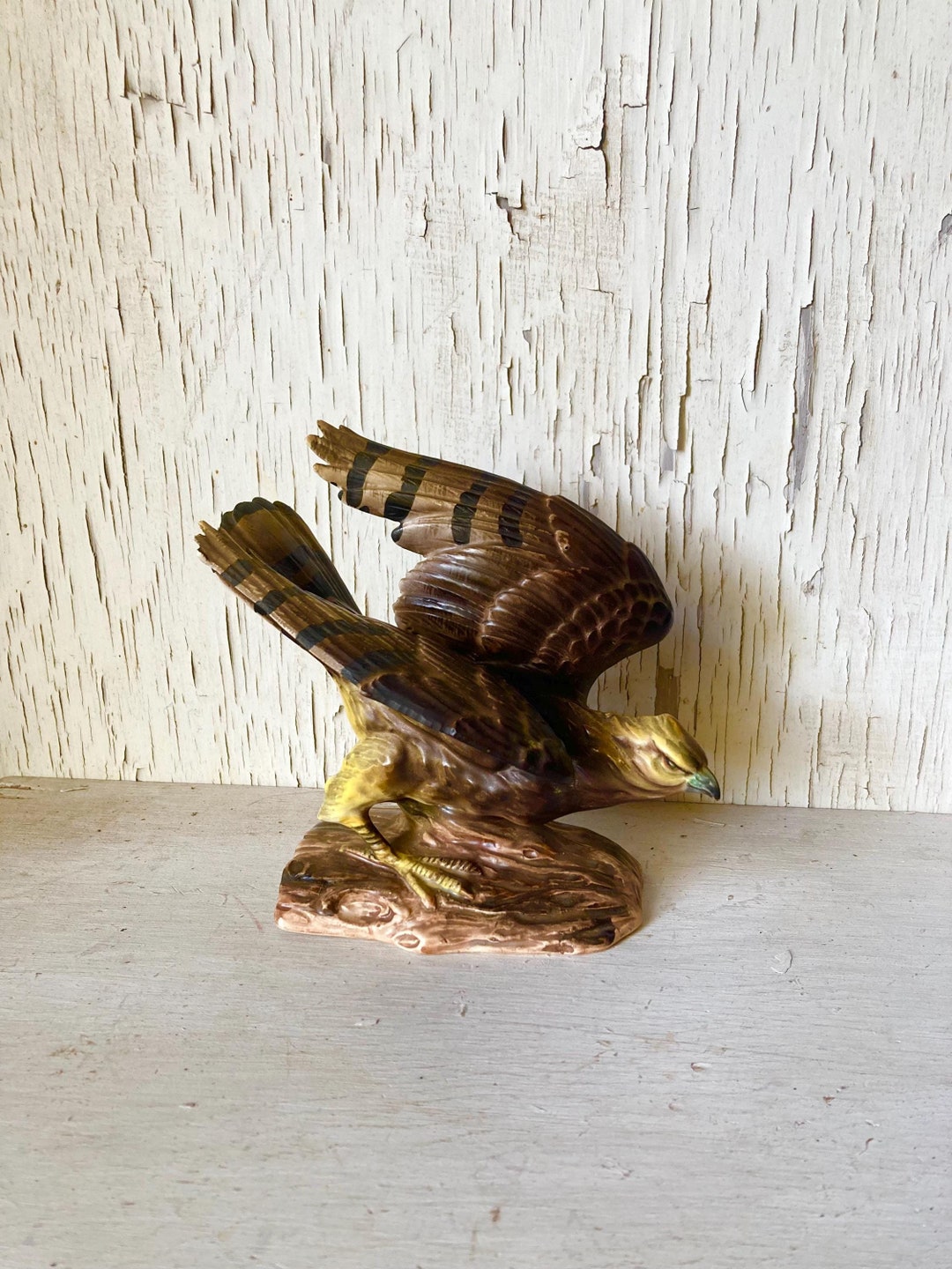 Vintage Hawk Figurine, Ucagco Company, Made in Japan, Bird of Prey ...