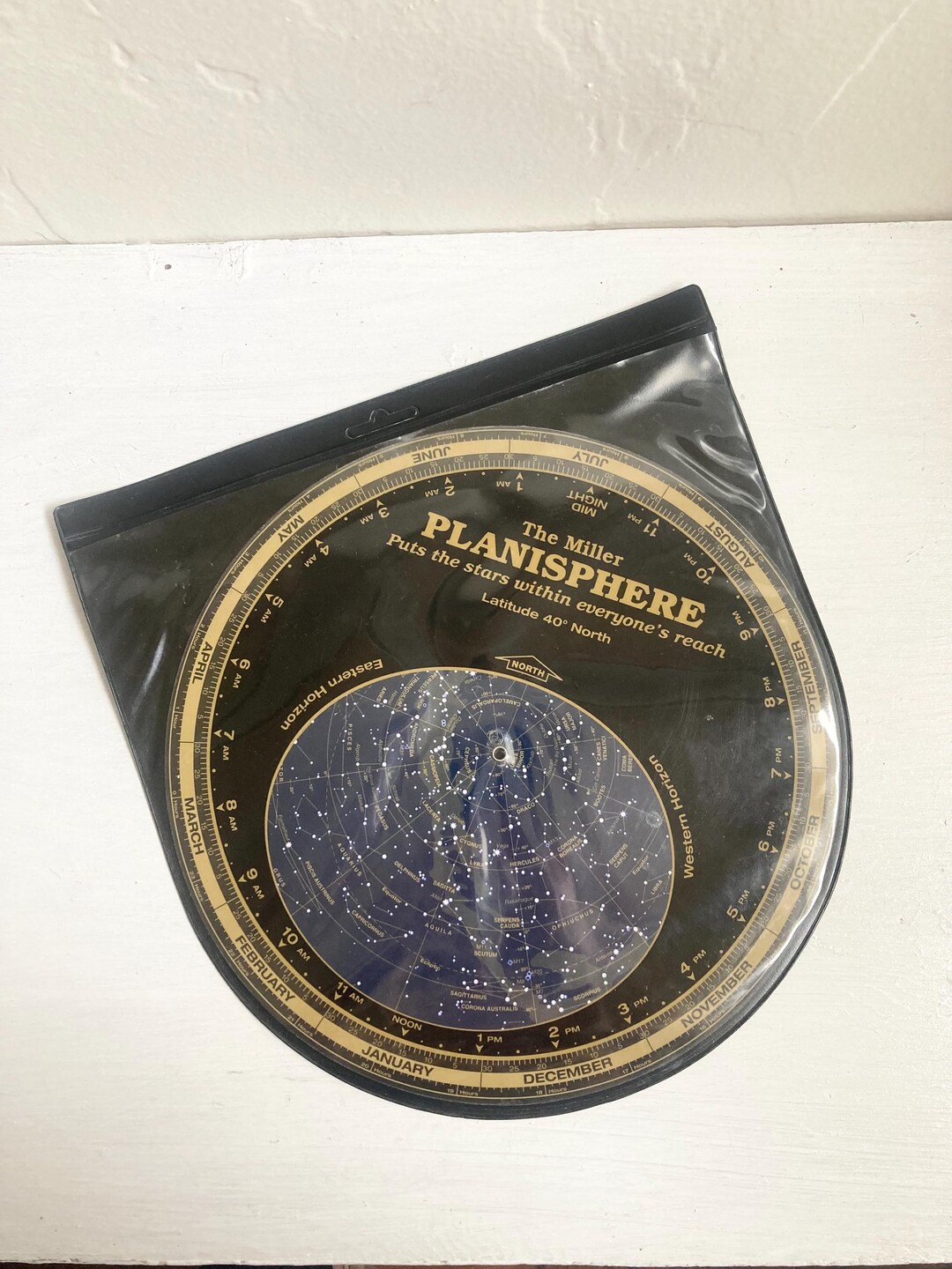 Vintage Planisphere Star Chart, “the Miller,” Consellation Map, Planets ...