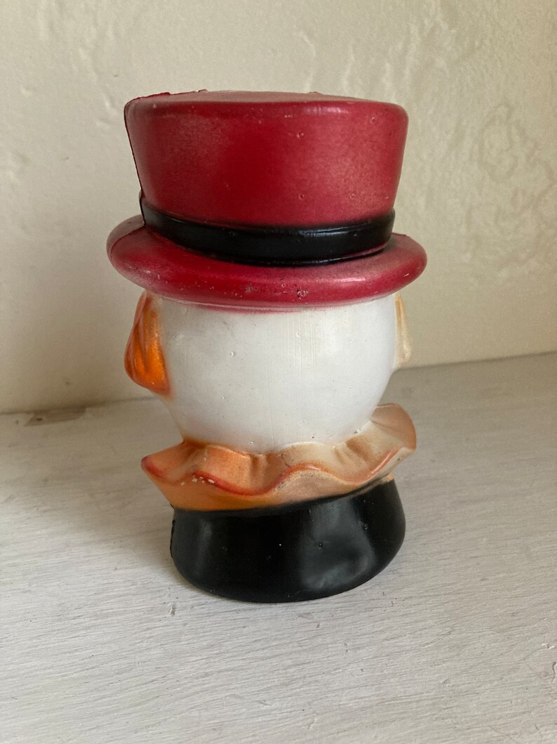 Vintage Plastic Clown Bank, Made in China, Red/white, County Fair ...