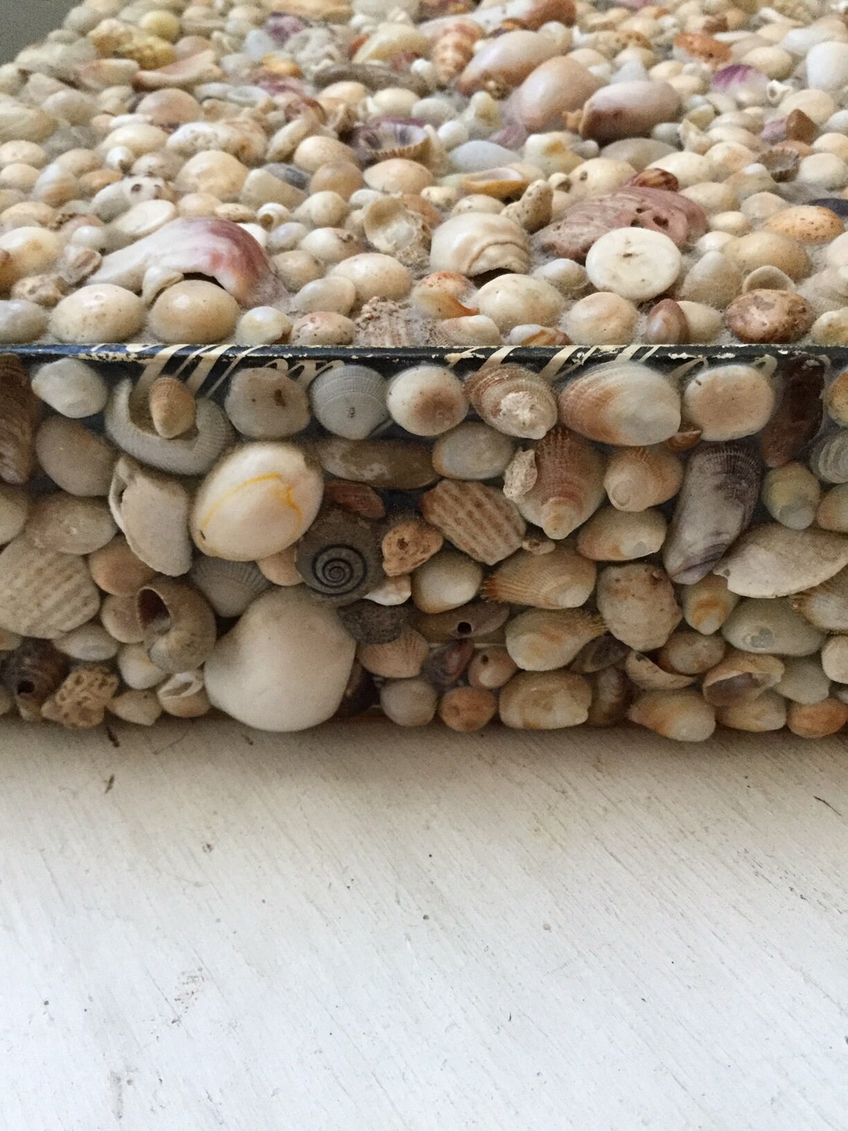 Vintage Handmade Shell Box, Folk Art, Cigar Box, Seashells, W M Allen ...